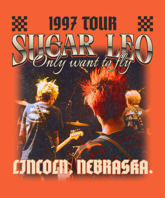 Placeit - T-Shirt Design Template Featuring a 90s Theme for a Pop-Rock ...