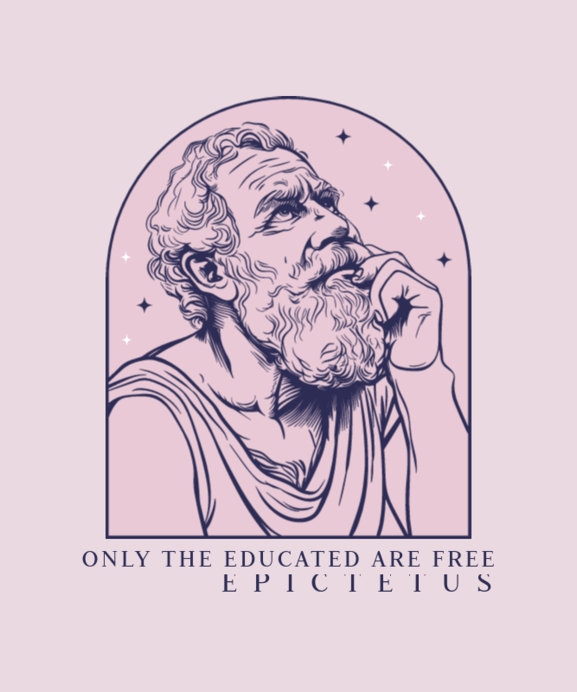 Placeit - T-Shirt Design Maker Featuring a Wisdom Quote From a Greek ...