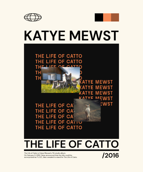 Placeit - T-Shirt Design Maker with Cats and Repetitive Text Inspired ...