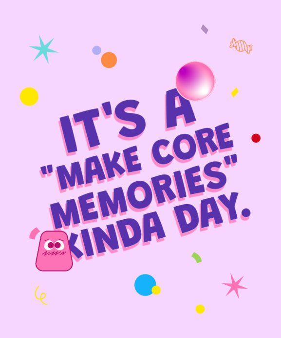 Placeit - T-Shirt Design Generator With a Core Memories Quote Inspired ...
