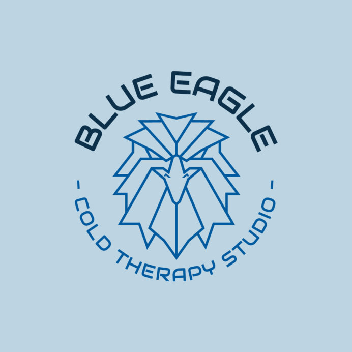Placeit - Cold Therapy Studio Logo Creator with an Abstract Eagle