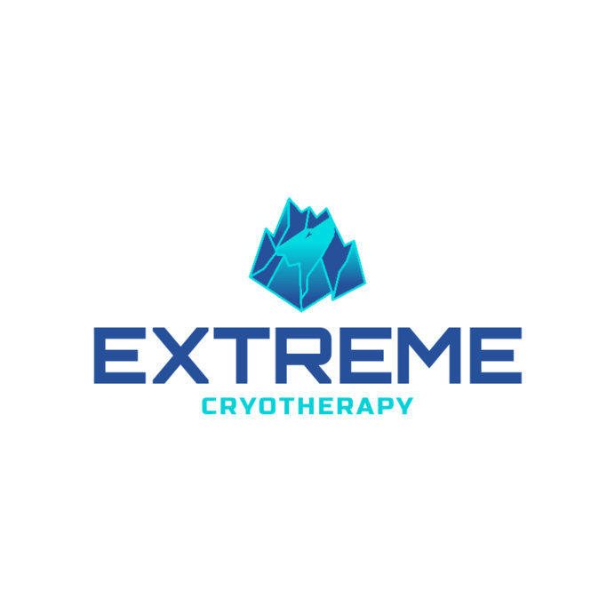 Placeit - Cryotherapy Logo Template Featuring an Iceberg Graphic