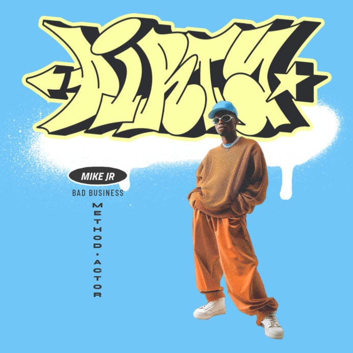 Placeit - Album Cover Template for a Hip Hop Artist Featuring Graffiti ...