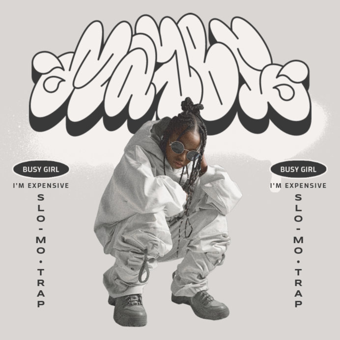 Placeit - Hip Hop Album Cover Creator with a Female Rapper Picture and ...