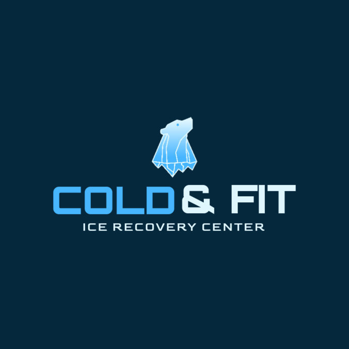 Placeit - Ice Recovery Center Logo Creator Featuring a Frozen Bear Graphic