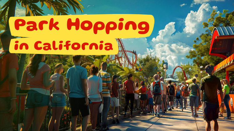 Placeit - YouTube Thumbnail Template for a Theme Park Hopping Vlog