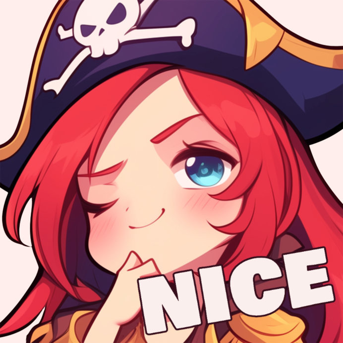 Placeit - Avatar Template with a Chibi-Aesthetic Girl with a Pirate Hat ...