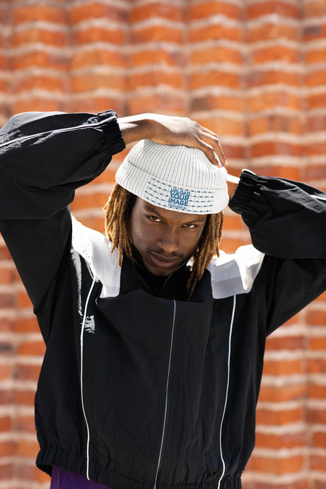 Placeit - Fisherman Beanie Mockup Featuring a Serious Man in a Hip-Hop ...
