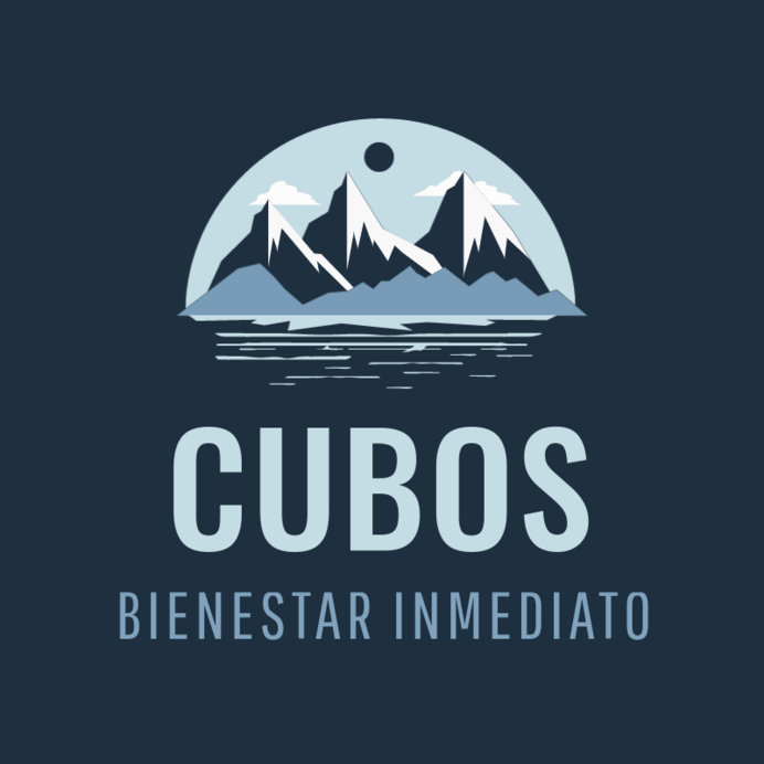 Placeit - Ice-Bath Spa Logo Generator Featuring Mountain Graphics