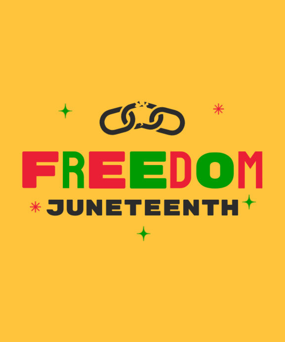 Placeit - Freedom Day T-Shirt Design Maker With Broken Chains Graphics ...