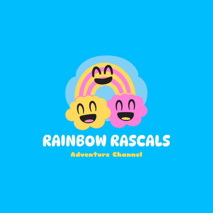 Placeit - Logo Template with a Smiling Rainbow for a Kids' Adventure ...