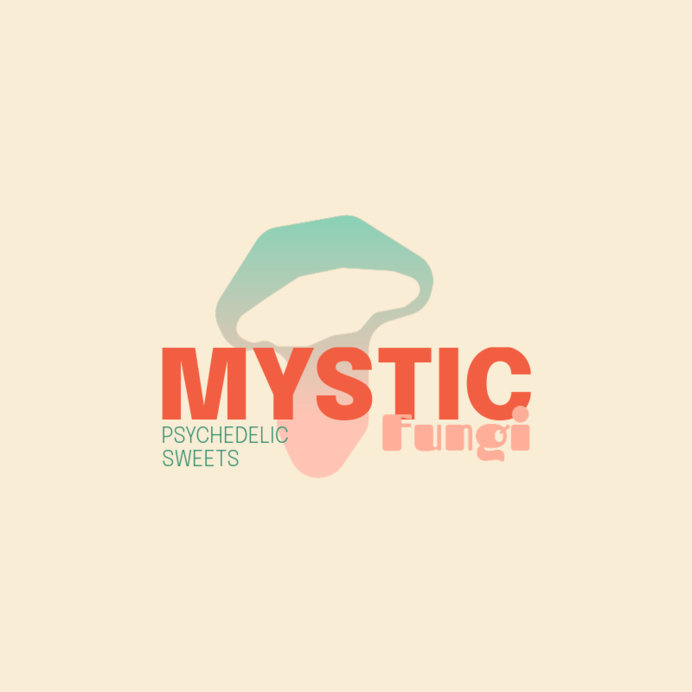 Placeit - Logo Generator with an Abstract Mushroom for a Psychedelic ...