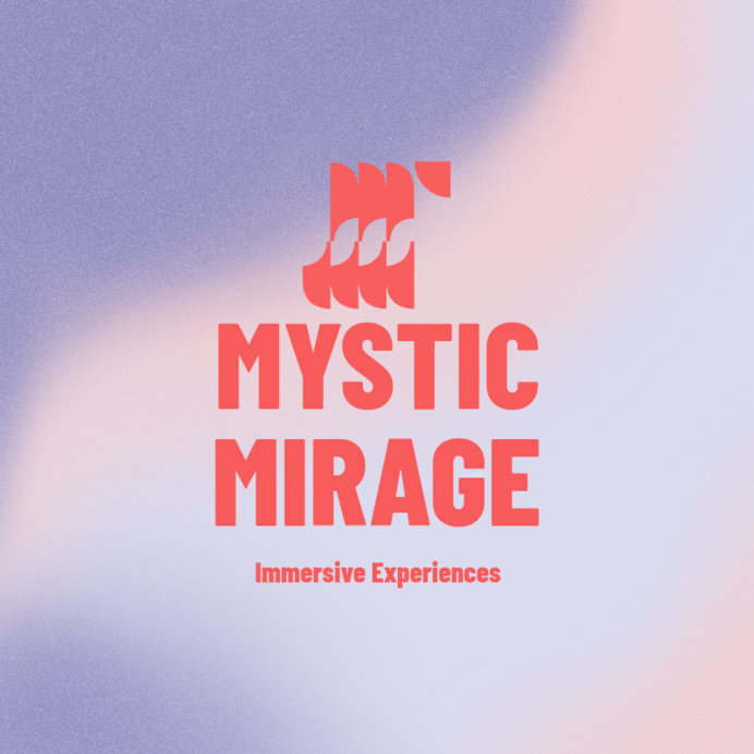 Placeit - Immersive Experiences Logo Template with a Grainy Background