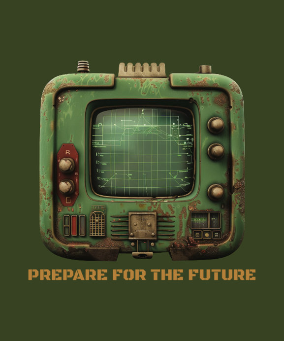 Placeit - Post-Apocalyptic T-Shirt Design Template Featuring a ...