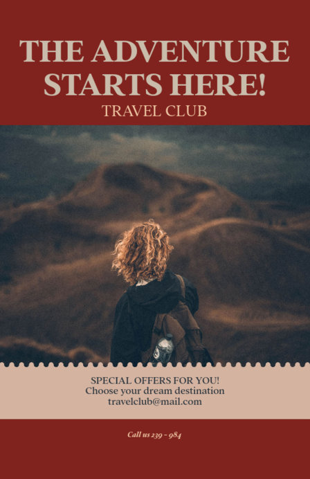 Placeit - Online Flyer Template for a Travel Club