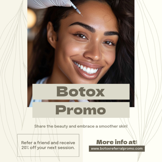 Placeit - Instagram Post Creator Featuring a Botox Promo