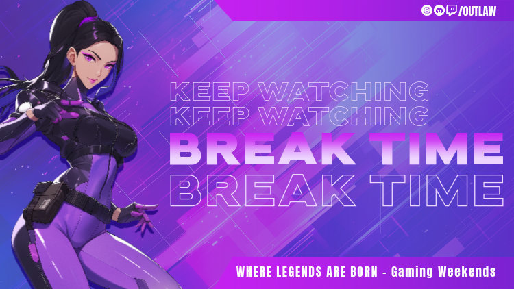 Placeit - Gaming Twitch Screen Maker Featuring an Anime Character for a ...