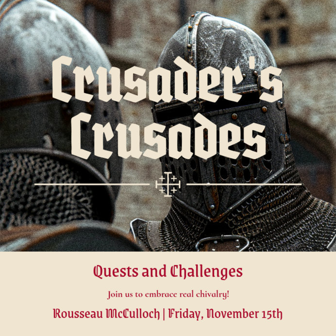 Placeit - Instagram Post Template Promoting a Medieval Immersive Experience