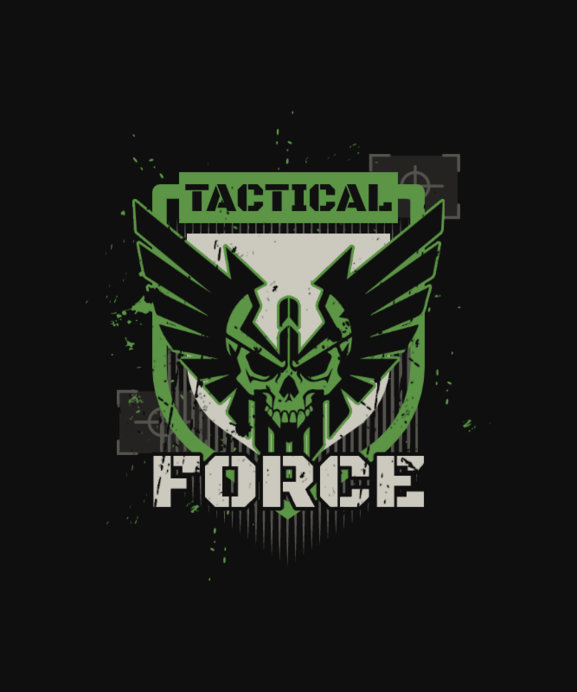 Placeit - T-Shirt Design Maker Featuring a Military Emblem for a ...
