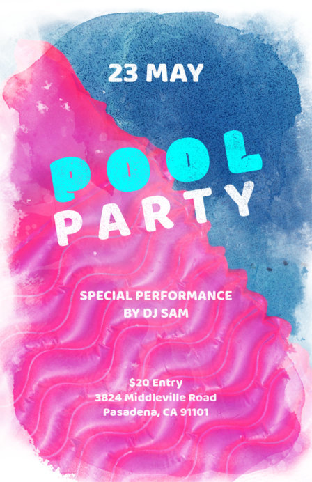 party poster background maker