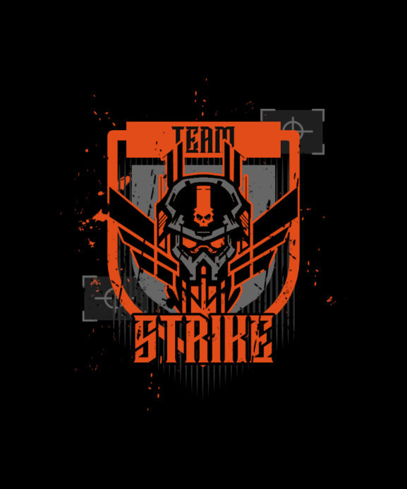 Placeit - T-Shirt Design Maker Featuring a Skull Emblem Inspired by a ...