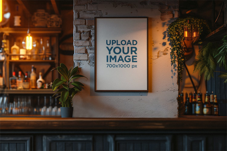 Placeit - AI-Generated Mockup of an Art Print Placed Behind a ...