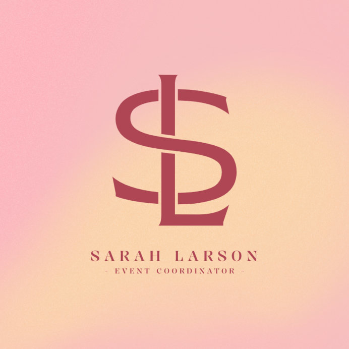 Placeit - Event Coordinator Logo Template with a Monogram of Linked Letters