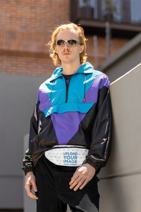 Placeit - Hip-Hop-Themed Mockup Featuring a Serious Man Carrying a ...