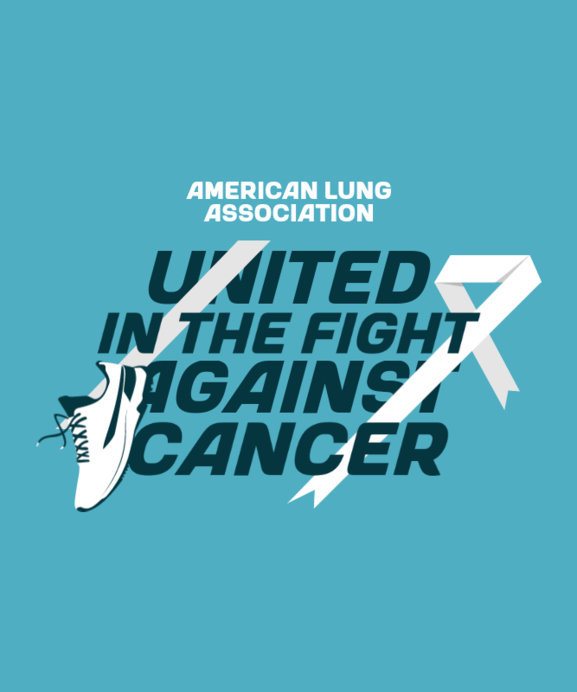 Placeit - T-Shirt Design Creator Featuring a Lung Cancer Awareness Theme