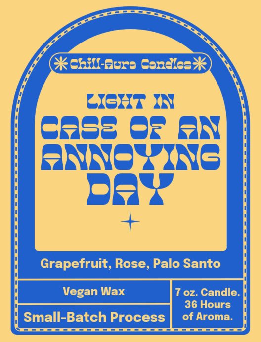 Placeit - Vegan Wax Candle Label Maker Featuring a Grapefruit Fragrance