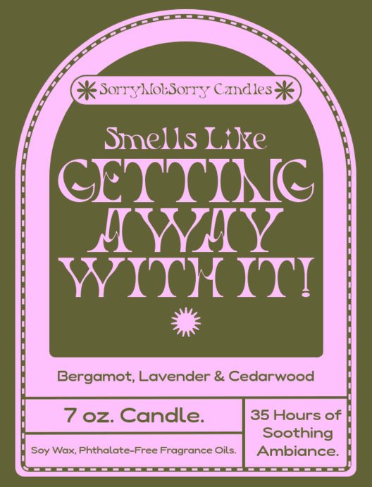 Placeit - Trendy Candle Label Generator With a Lavender Smell Scent