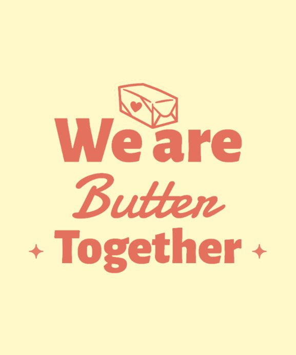 Placeit - T-Shirt Design Template Featuring a Funny Butter Friendship ...