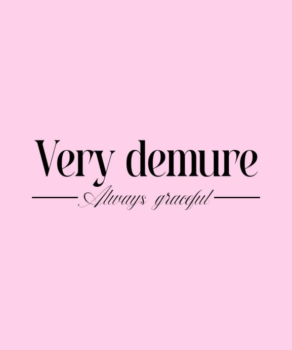 Placeit - Girly T-Shirt Design Generator With a Very Demure-Themed Quote