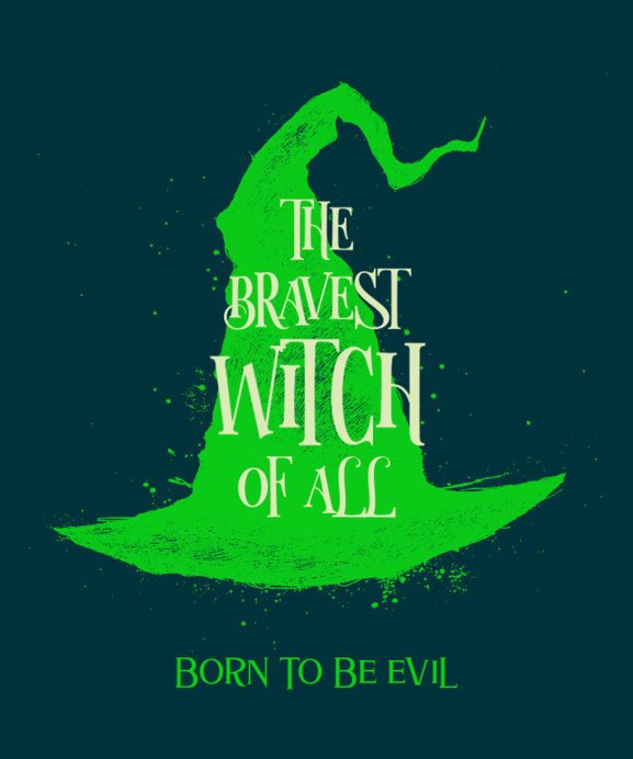 Placeit - T-Shirt Design Maker With a Witch Musical-Inspired Hat Graphic