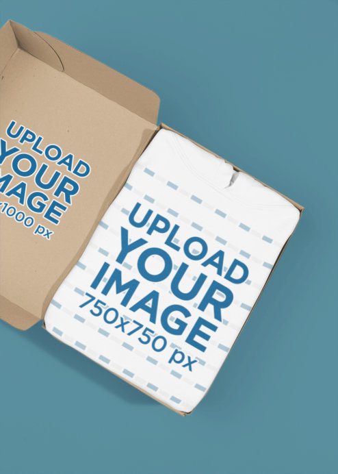 Placeit - Mockup of a Folded Gildan Pullover Hoodie Placed Inside a ...