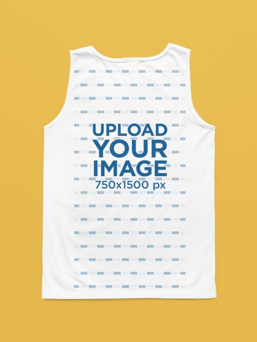 Placeit - Comfort Colors Mockup Featuring the Back-View of a Tank Top ...