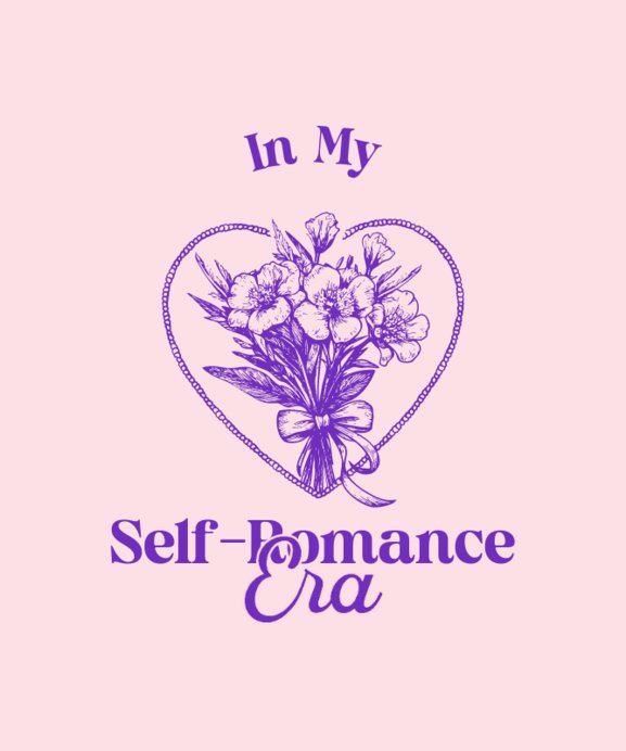 Placeit - T-Shirt Design Creator With a Self-Romance Quote for ...