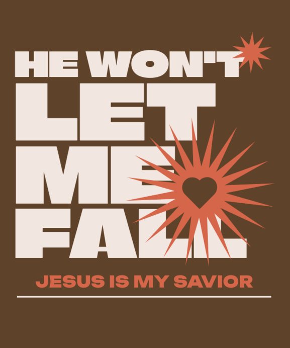 Placeit - T-Shirt Design Maker Featuring a Jesus Is My Savior Quote and ...