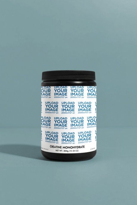 Placeit - Creatine Monohydrate Supplement Mockup Featuring a ...