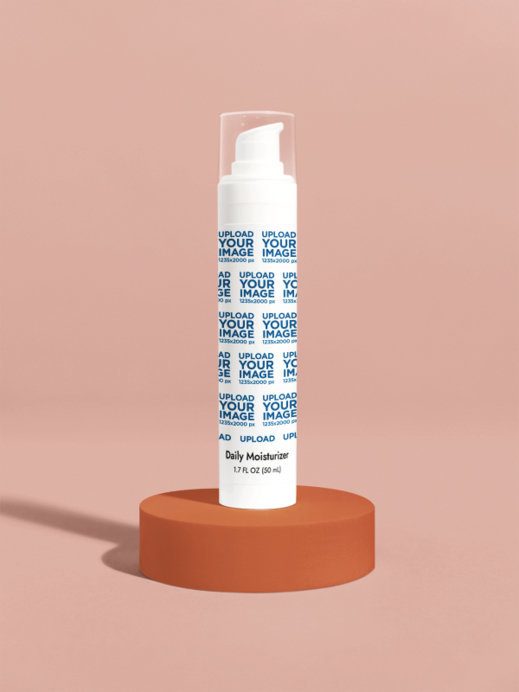 Placeit - Plastic Bottle Mockup Featuring a Daily Moisturizer Placed on ...