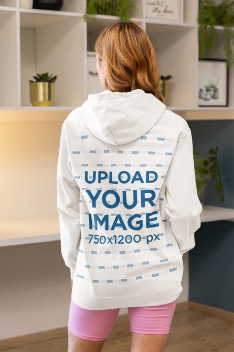 Placeit - Homemade Feel-Inspired Mockup Featuring the Back of a Woman ...