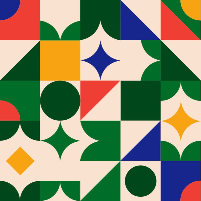 Placeit - Print Pattern Design Template With Geometric Figure Graphics