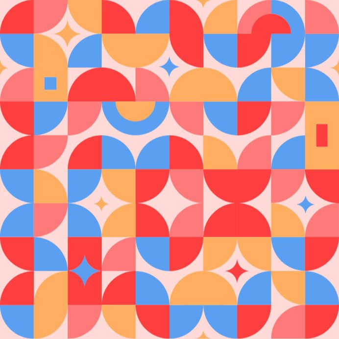 Placeit - Online Print Pattern Design Template Featuring Colorful ...