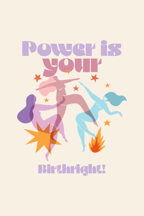 Placeit - Poster Template Featuring a Powerful Feminist Message for ...
