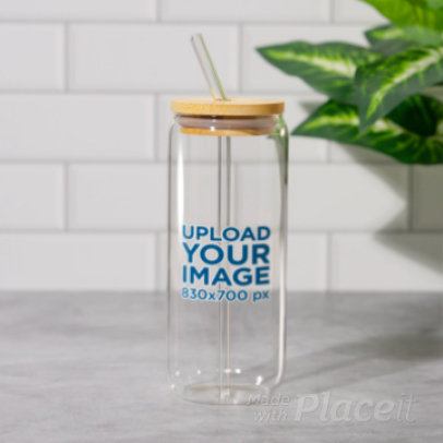 Sipper Glass mockups | Placeit