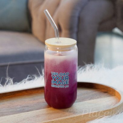 Sipper Glass mockups | Placeit