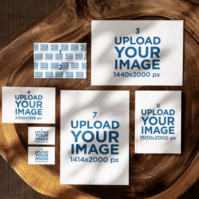 Placeit - Stationery Mockup of a Book Placed With Business Cards and ...