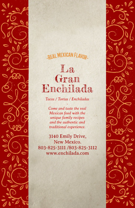 Placeit - Mexican Menu Online Flyer Maker
