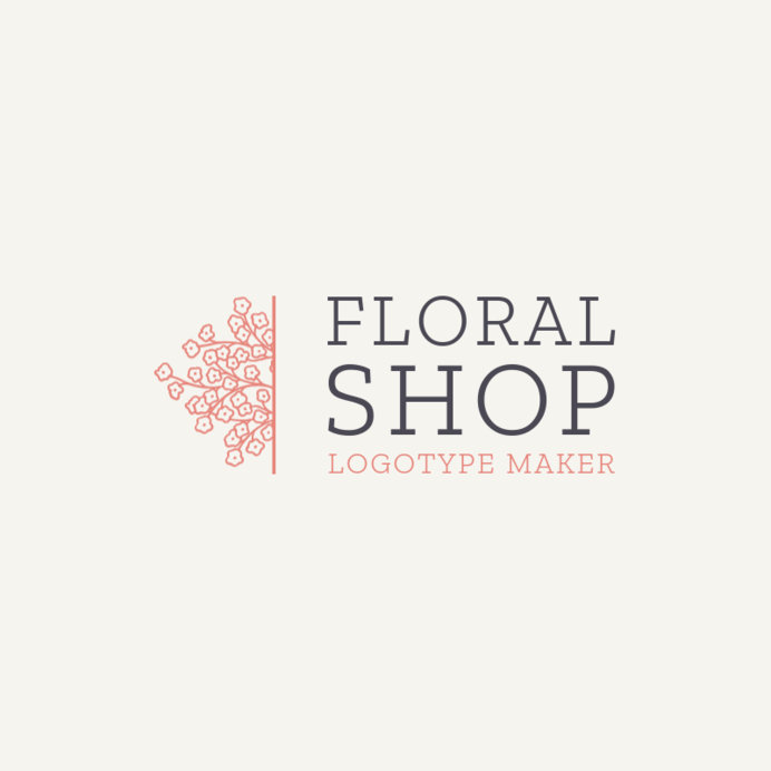 Placeit - Online Logo Template for Flower Shops