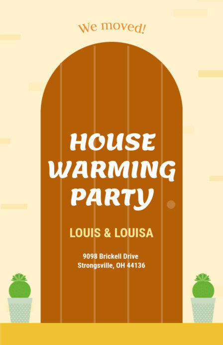 Placeit - Online Flyer Maker for a Housewarming Party